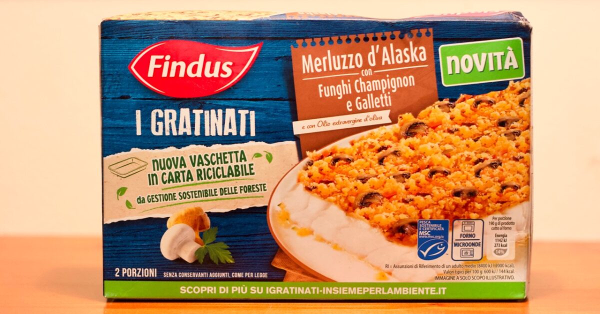 Findus "I Gratinati" Alaska Cod with Champignon Mushrooms and ...