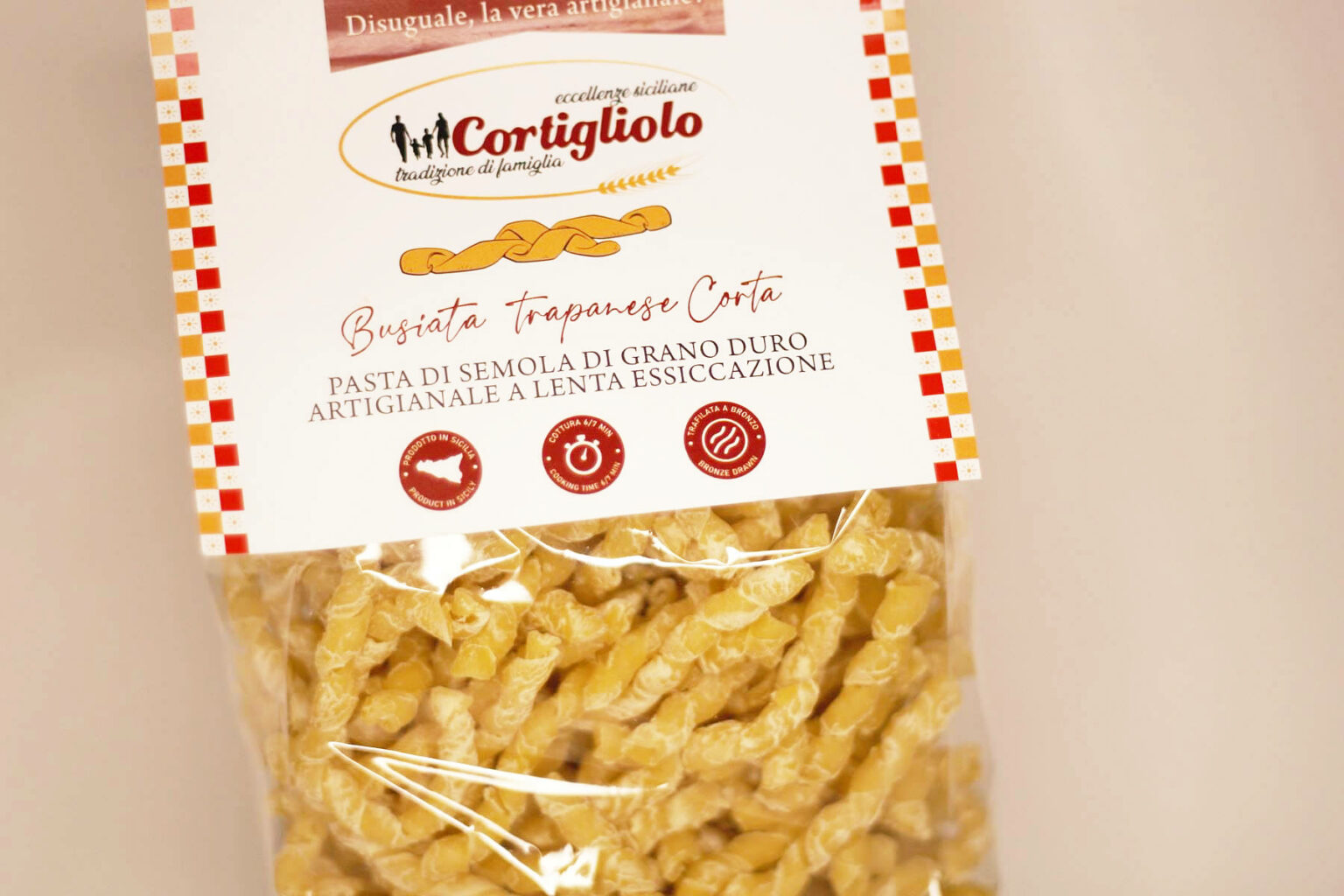 Pasta Busiate Cortigliolo Trapanese Corta - Daniele Sciarotta